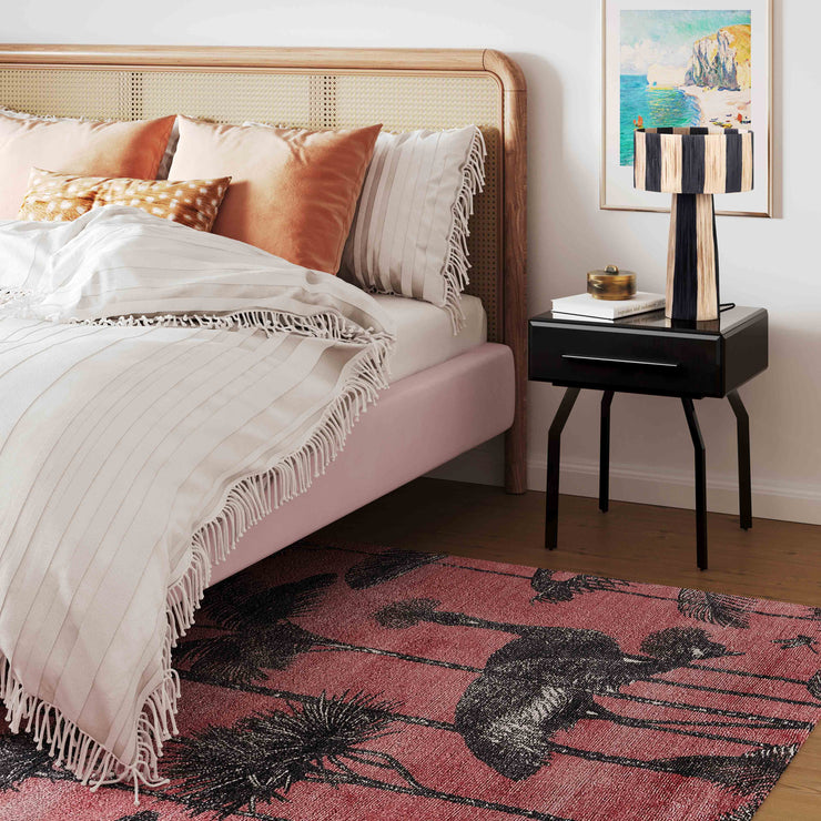 Buró negro con vidrio Vantab – Mobiliario NOTABLE