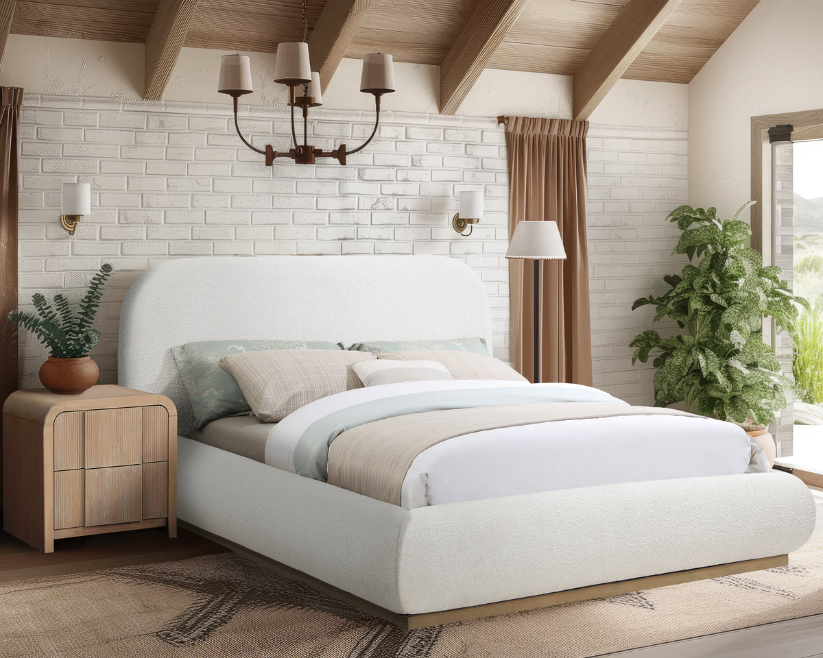 Cama Queen de boucle Aurum – Mobiliario NOTABLE