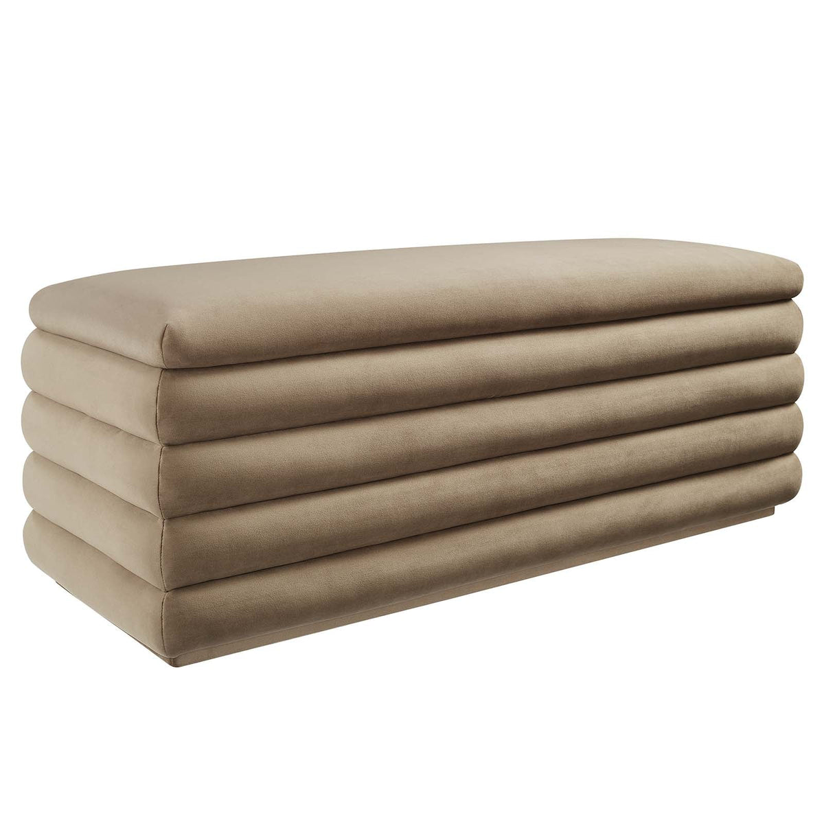 Ottoman rectangular en terciopelo con almacenaje Balián – Mobiliario ...